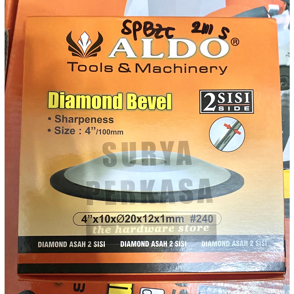 Jual Diamond Asah TCT Grinding Wheel 4" ALDO 2 sisi batu poles ketam ...