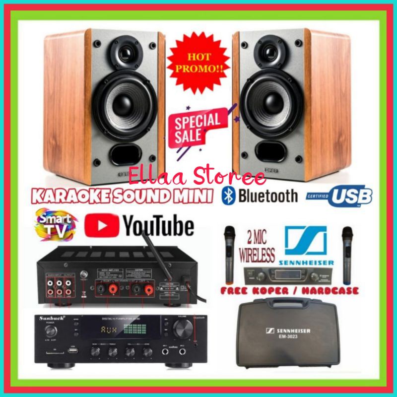 Jual Karaoke Set Mini Edifier Speaker 4 In / Ampli Karaoke Smart Tv ...