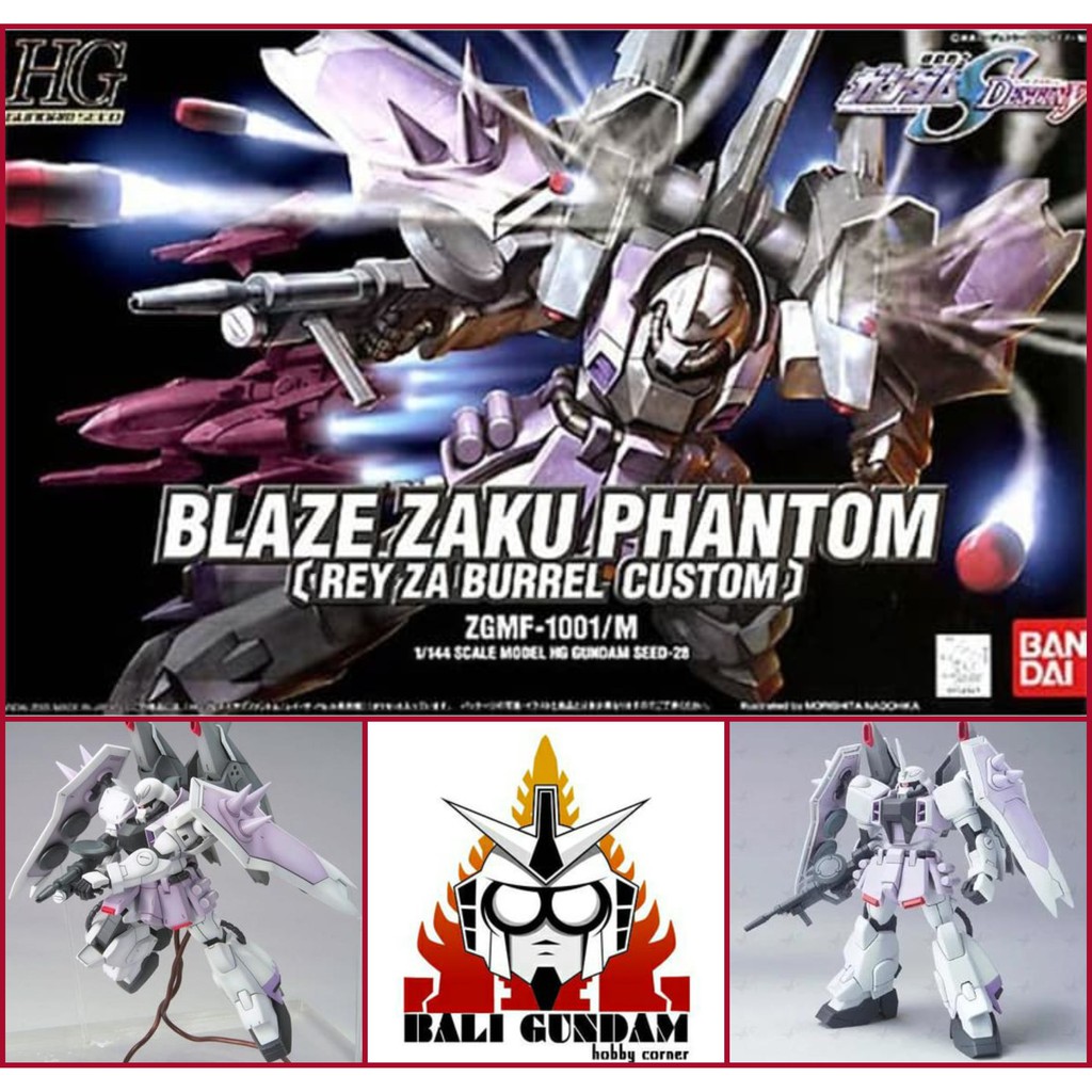 Jual HG 1/144 ZGMF-1001/M BLAZE ZAKU PHANTOM REY ZA BURREL COLORS Bali Gundam Hobby Corner ...