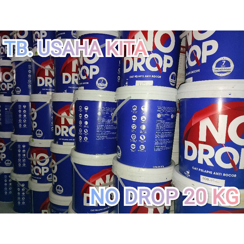 Jual NO DROP 20 KG WARNA KOMPLIT READY MIX CAT PELAPIS ANTI BOCOR | Shopee Indonesia