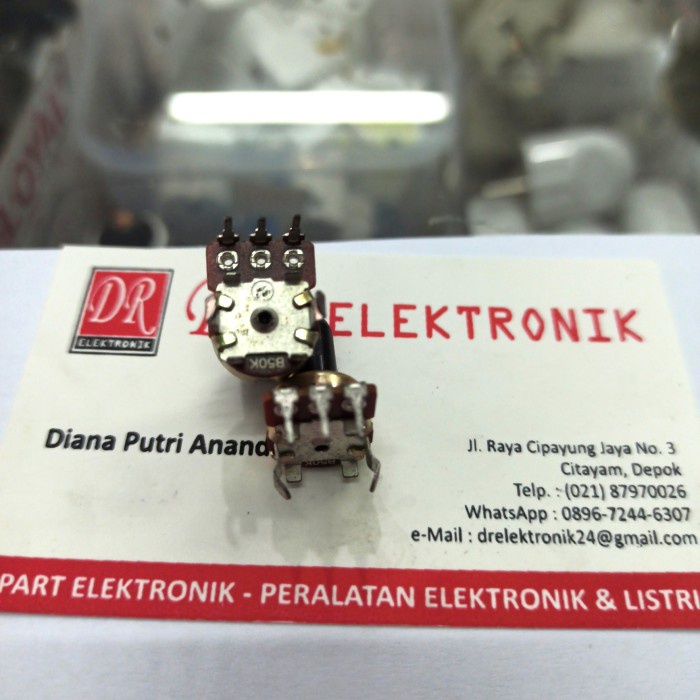 Jual Potensio ORI Politron Polytron as pendek 3pin 3 50k 3 kaki pin ...