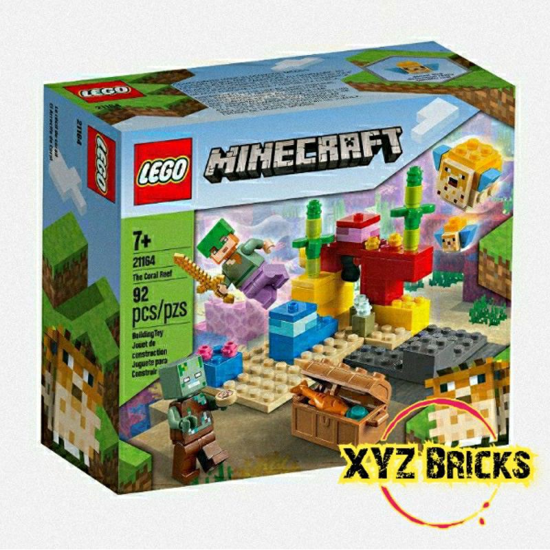 Jual LEGO 21164 - Minecraft The Coral Reef | Shopee Indonesia