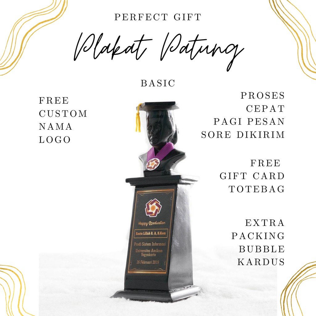 Jual Plakat Patung Wisuda Vandel Cewek KadoWisuda | Shopee Indonesia