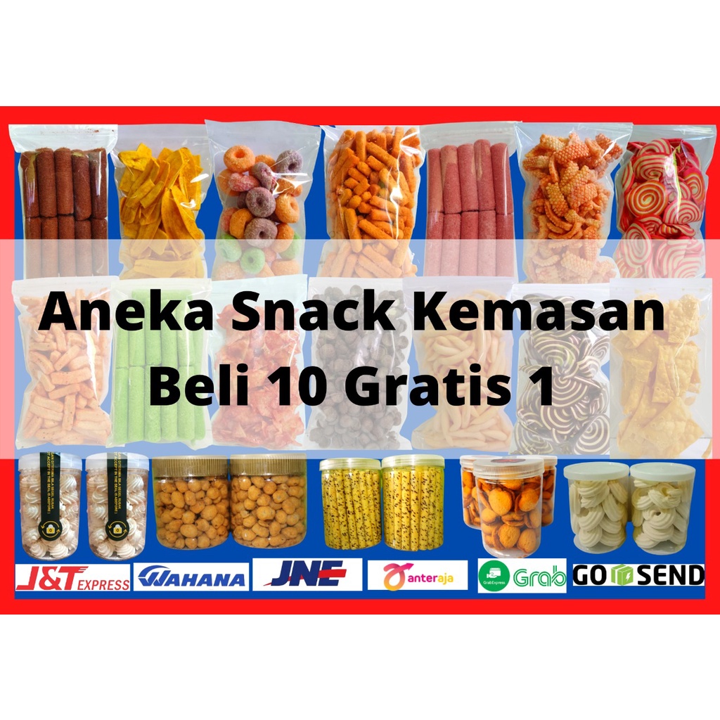 Jual Makanan Ringan Cemilan Jajanan Snack Enak Renyah Manis Disukai ...