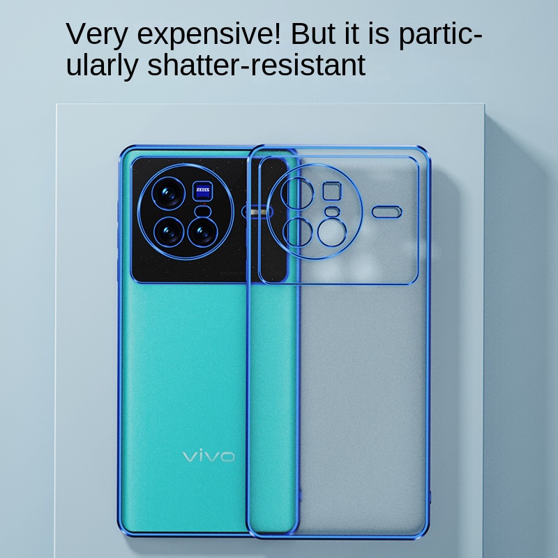 Jual CASE VIVO X80 / X80 PRO SOFT CASE CLEAR PLATING SQUARE LIST CHROME ...