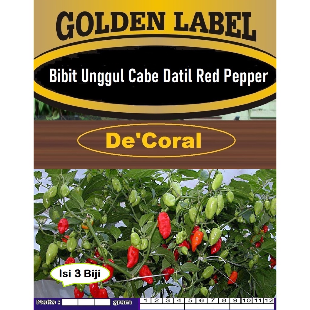 Jual Bibit Unggul Cabe Datil Red Pepper|Benih Cabai Rawit Domba|Cabai ...