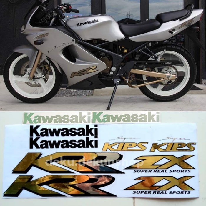 Jual Striping Ninja Krr Zx 150 warna silver Pnp | Shopee Indonesia
