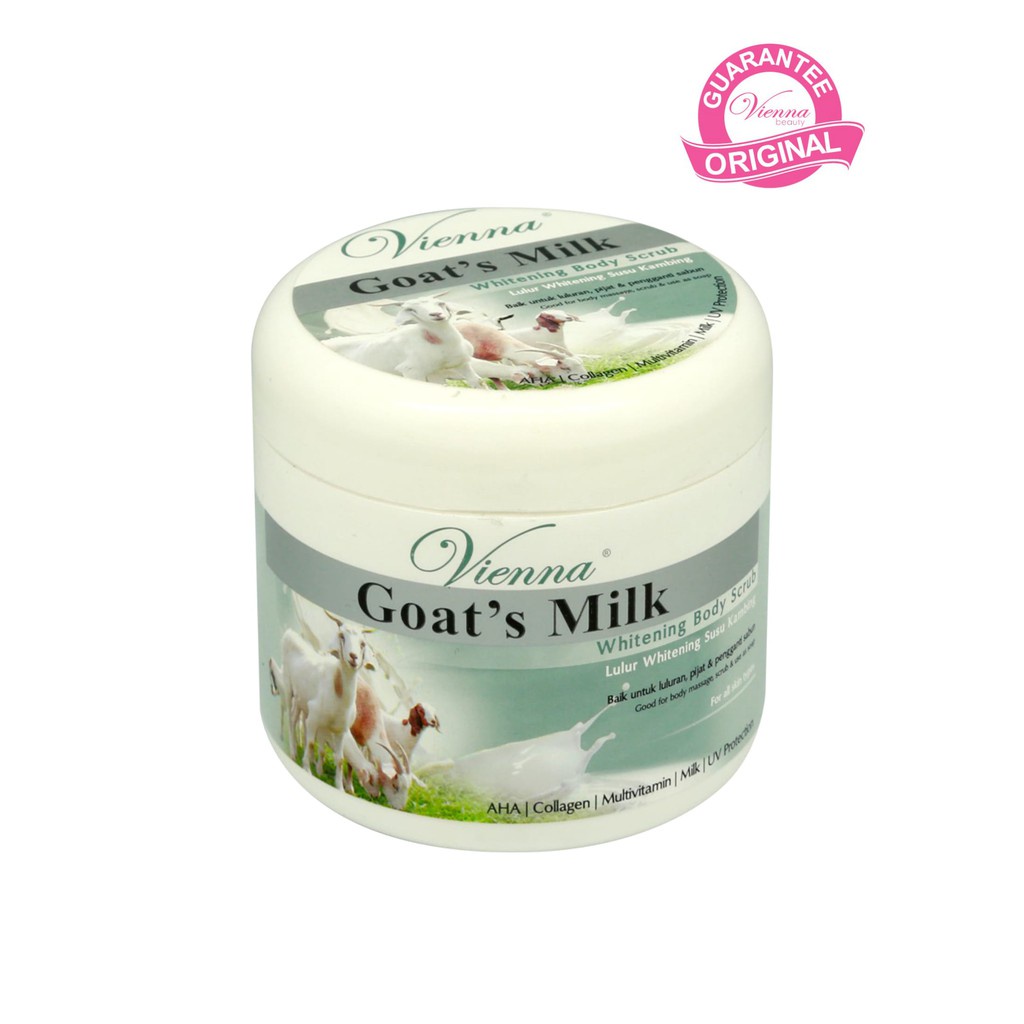 Jual Vienna Body Scrub 250gr - Goat's Milk / Cow's Milk / Bengkoang's ...