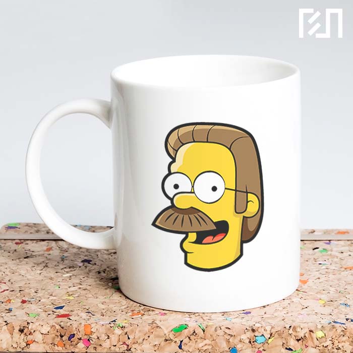 Jual Mug Icon The Simpsons Ned Fland | Shopee Indonesia