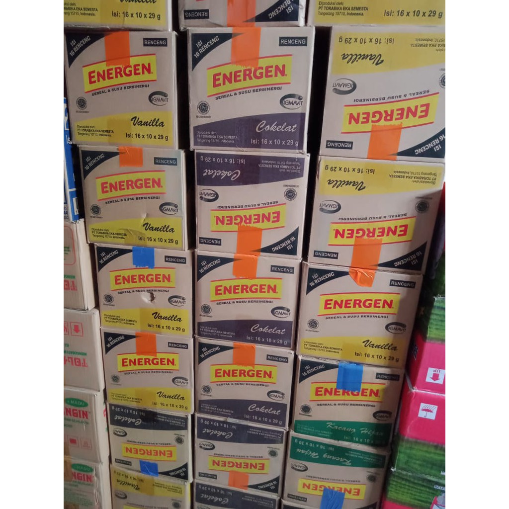 Jual Energen Rasa Coklat | Vanilla | Kacang Hijau (16 rcg X 10 pcs ...