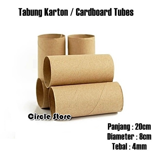 Jual Tabung Karton Mini Kecil / Bahan Tabung Celengan Kardus DIY 20cm ...