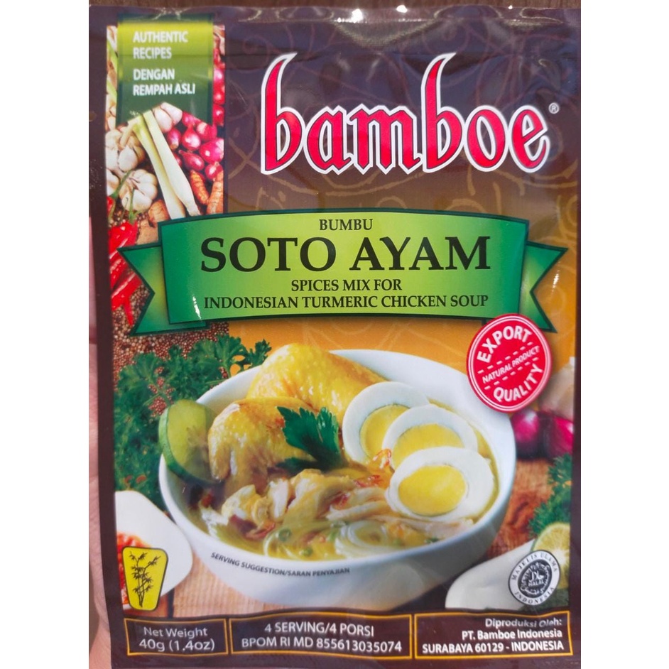 Jual BAMBOE BUMBU SOTO AYAM 40 GR | Shopee Indonesia