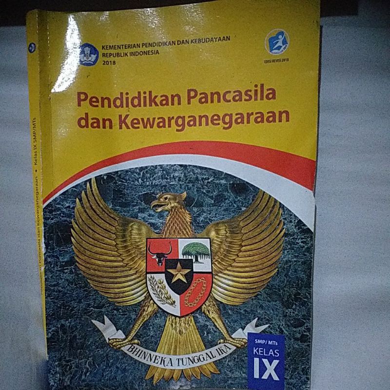 Jual Buku Pendidikan Pancasila dan Kewarganegaraan (PKN/PPKN) untuk SMP/MTs Kelas IX Kurikulum ...