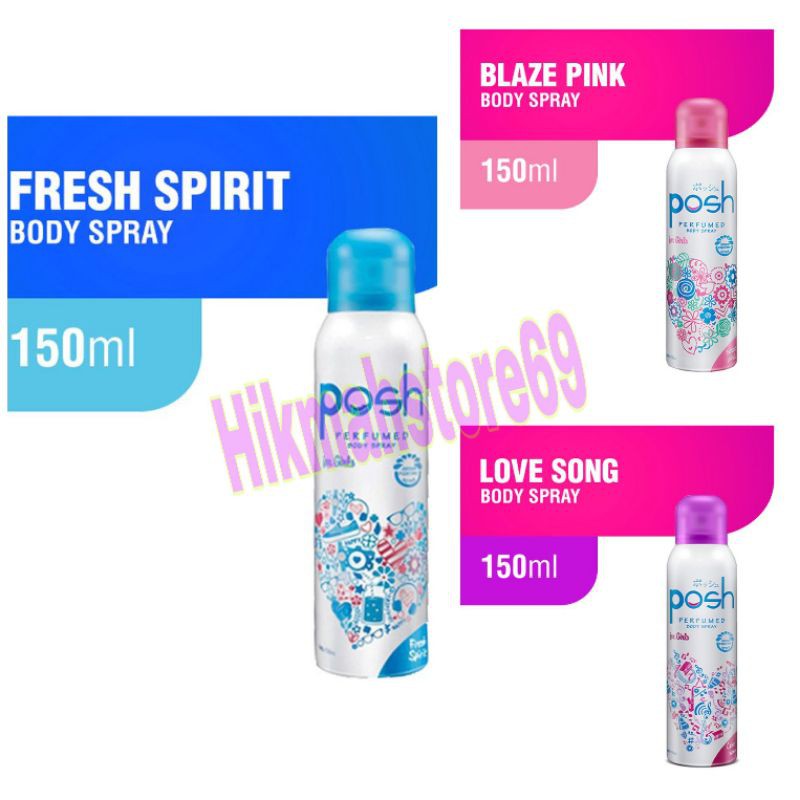 Jual Posh Body Spray Perfumed 150Ml | Shopee Indonesia