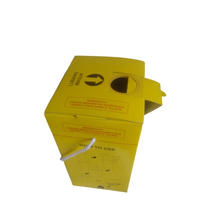 Jual Sharps Box safety box medis benda tajam infeksius 5 liter (6L ...