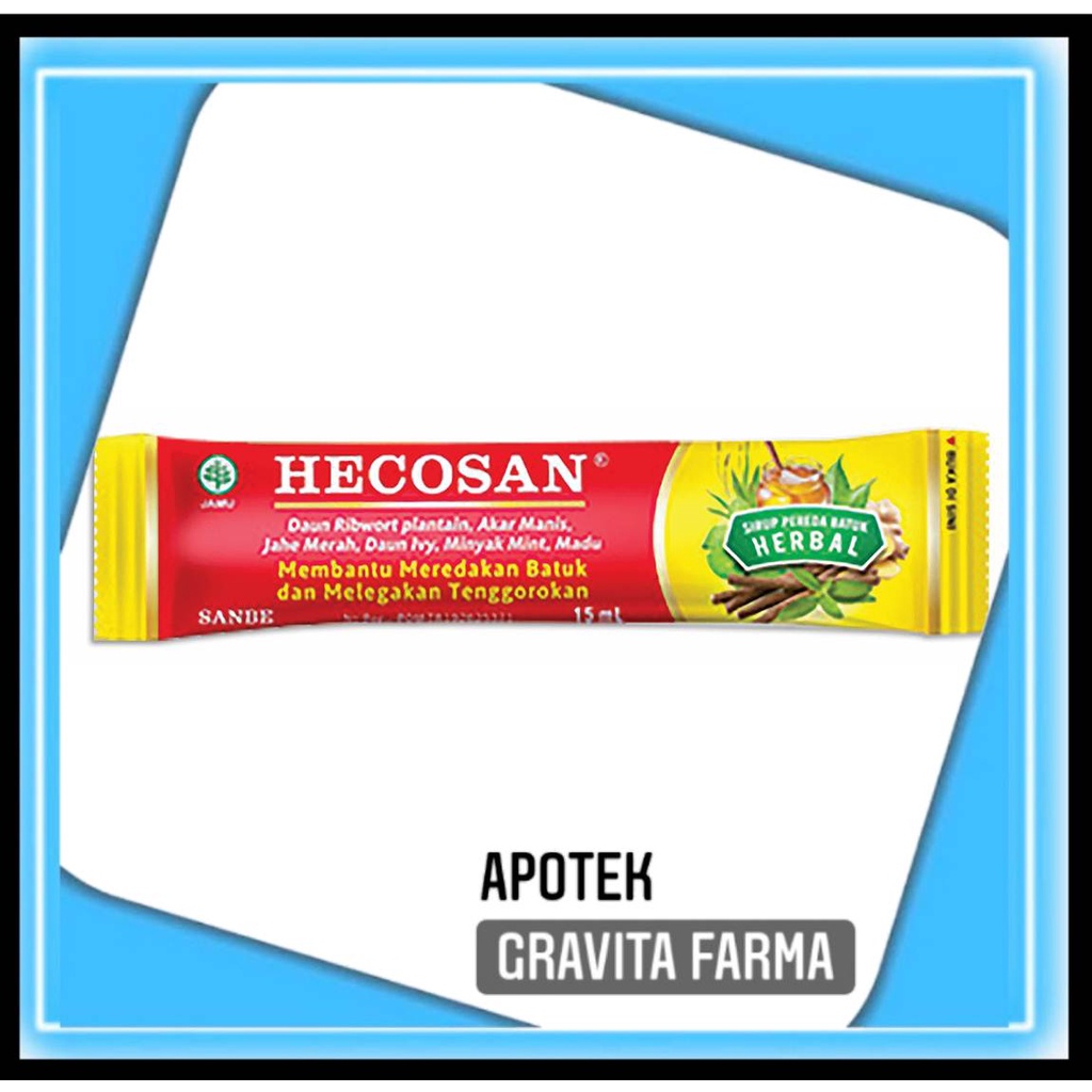 Jual Hecosan Stick Herbal obat batuk berdahak 15 mL | Shopee Indonesia