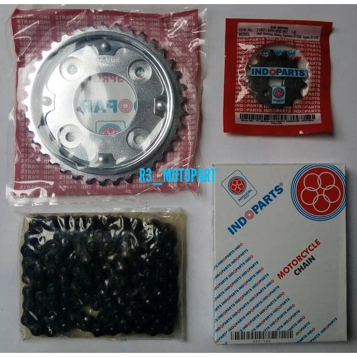 Jual Gir set/Gear Paket Indopart/Indoparts New Blade/Supra X 125/X125 ...
