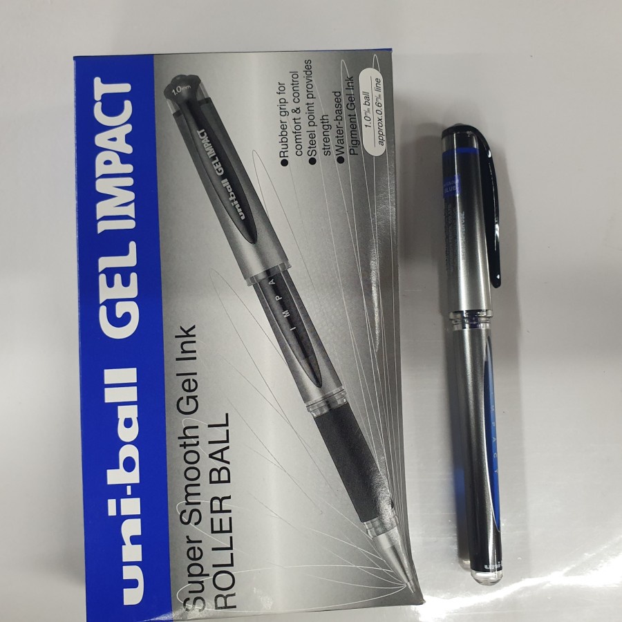 Jual Pulpen/ Pen Gel Impact Uniball UM 153S 1.0 (1 Lsn / 12 Pcs) | Shopee Indonesia