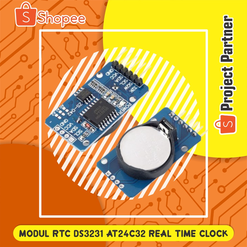Jual RTC DS3231 AT24C32 Real Time Clock Modul Waktu Arduino Uno Mega ...