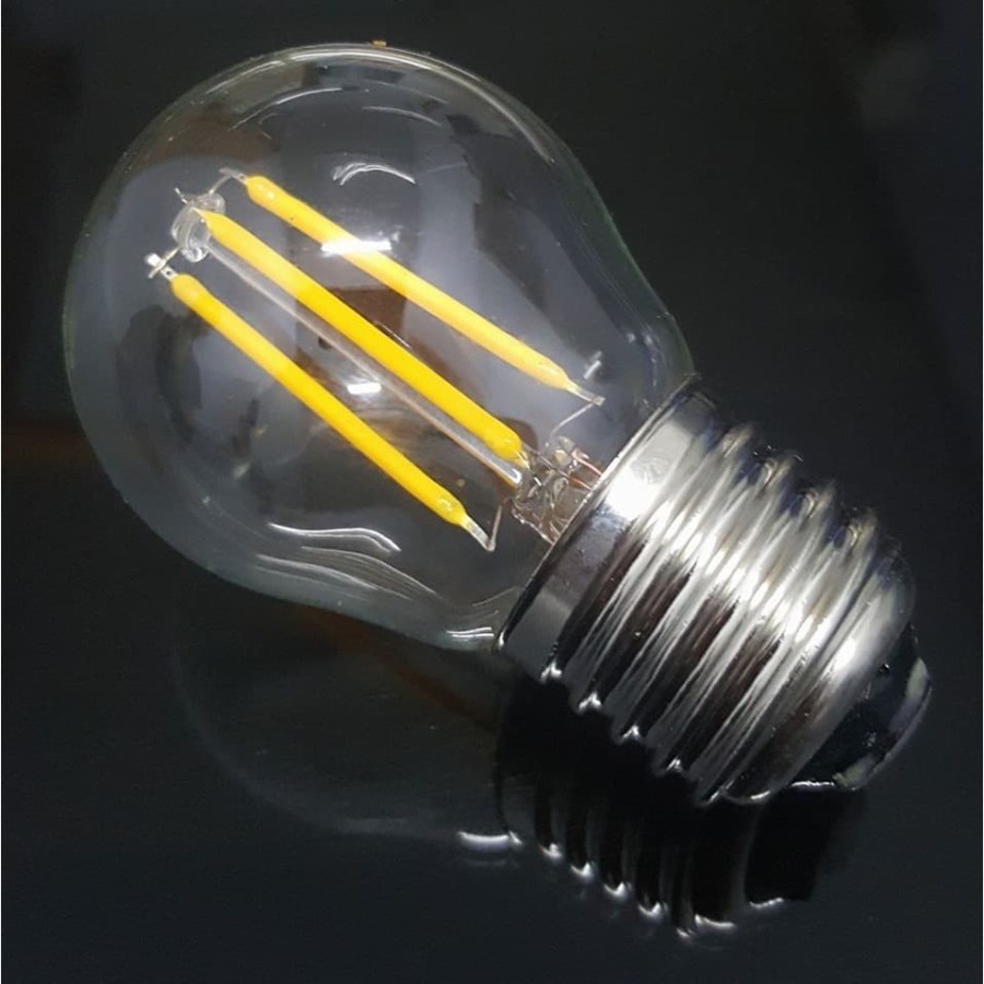 Jual LAMPU FILAMENT LED PIJAR G45 E27 2 WATT AMBER BE-8878 | Shopee ...