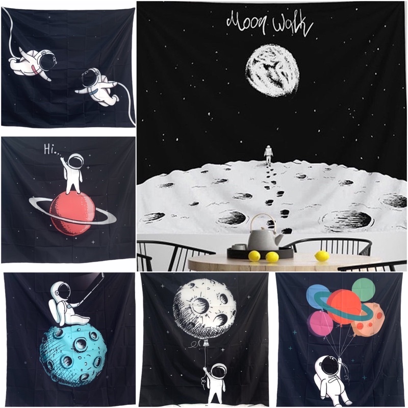 Jual Kain Permadani Astronout Space Motif Luar Angkasa | Shopee Indonesia