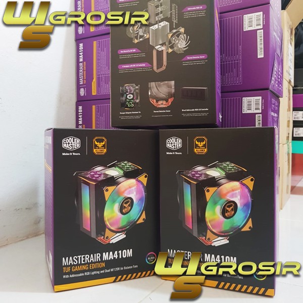 Jual CPU Cooler Cooler Master MasterAir MA410M TUF Gaming Edition RGB ...