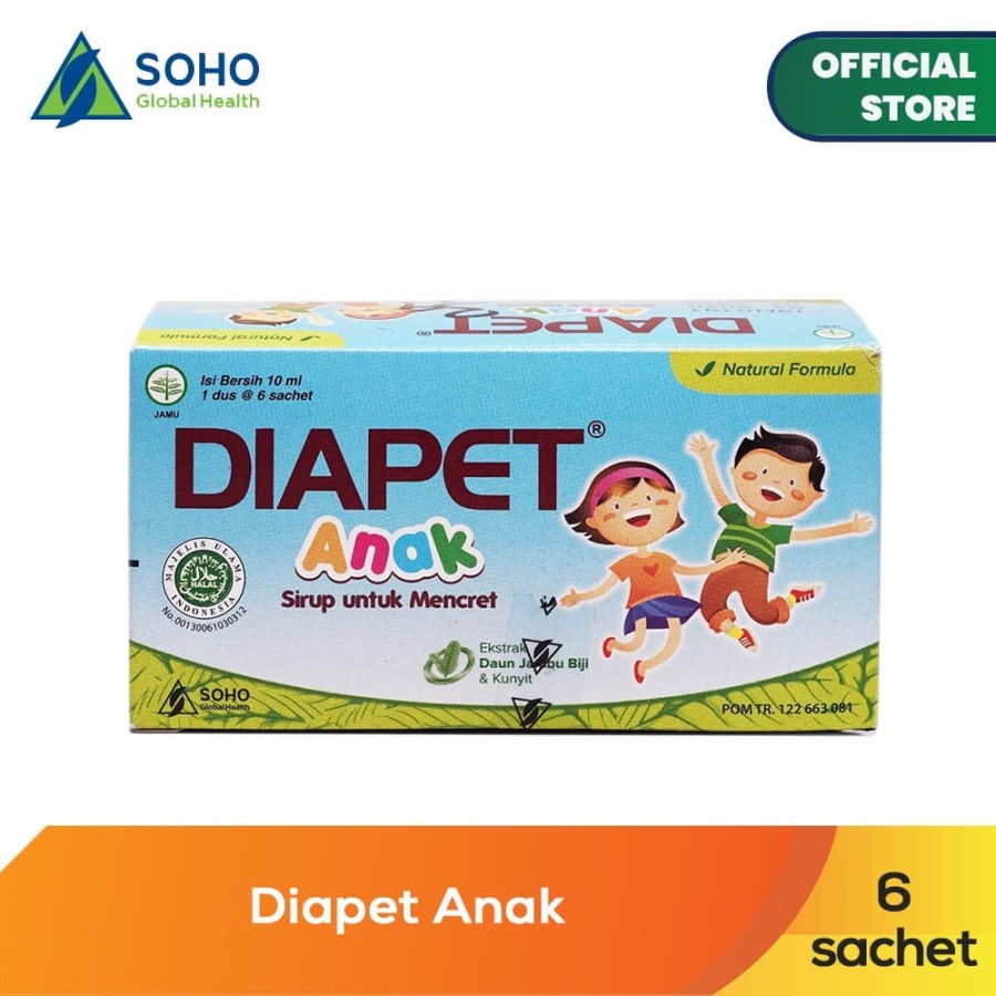 Jual Diapet Anak Syrup Untuk Diare isi 6 Sachet | Shopee Indonesia