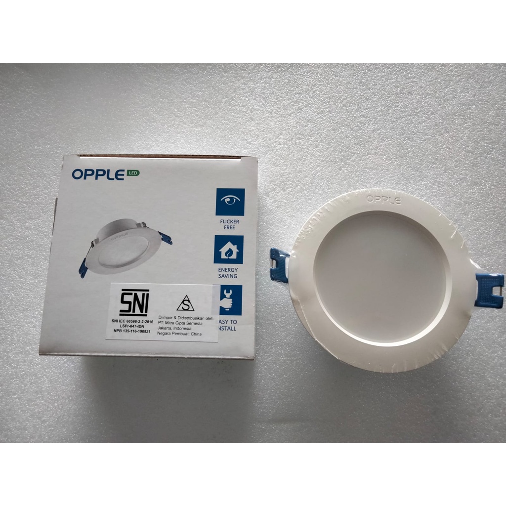 Jual Lampu Led Downlight Opple 4watt Putih Garansi 1 Tahun | Shopee Indonesia