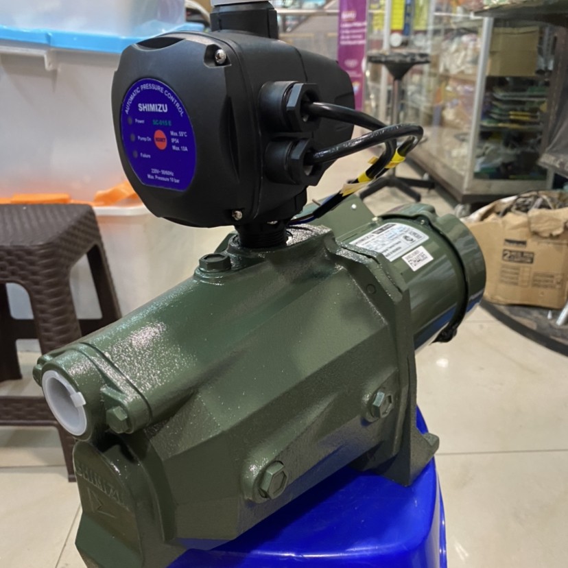 Jual Mesin pompa air semi jet pump shimizu jet 108 + otomatis booster SC 015 | Shopee Indonesia