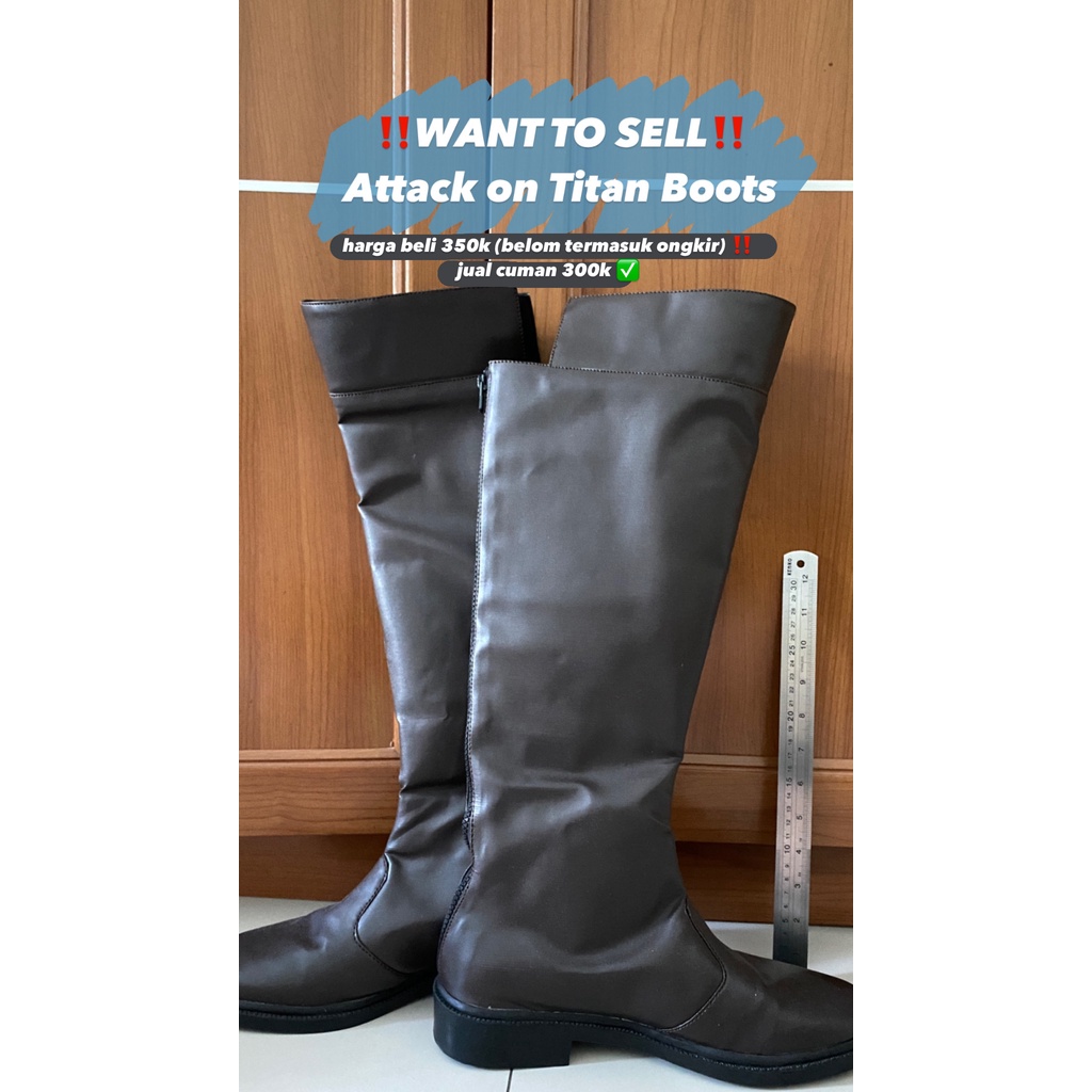 Jual Sepatu / Boots Attack on Titan | Shopee Indonesia