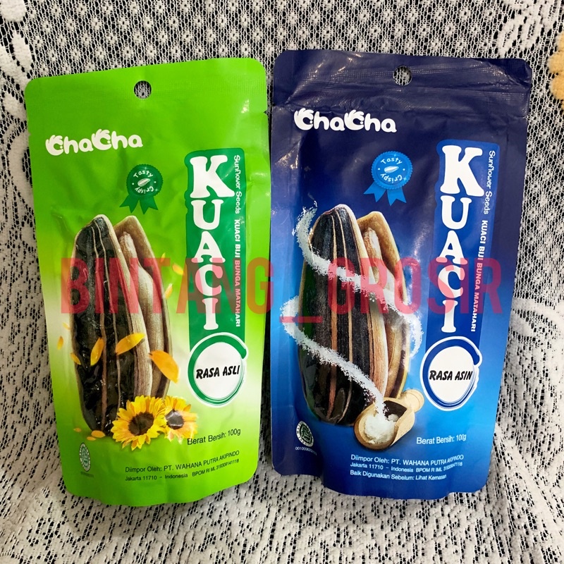 Jual CHACHA KUACI ORIGINAL FLAVOR (RASA ASLI) 100G/kuaxi biji bunga ...