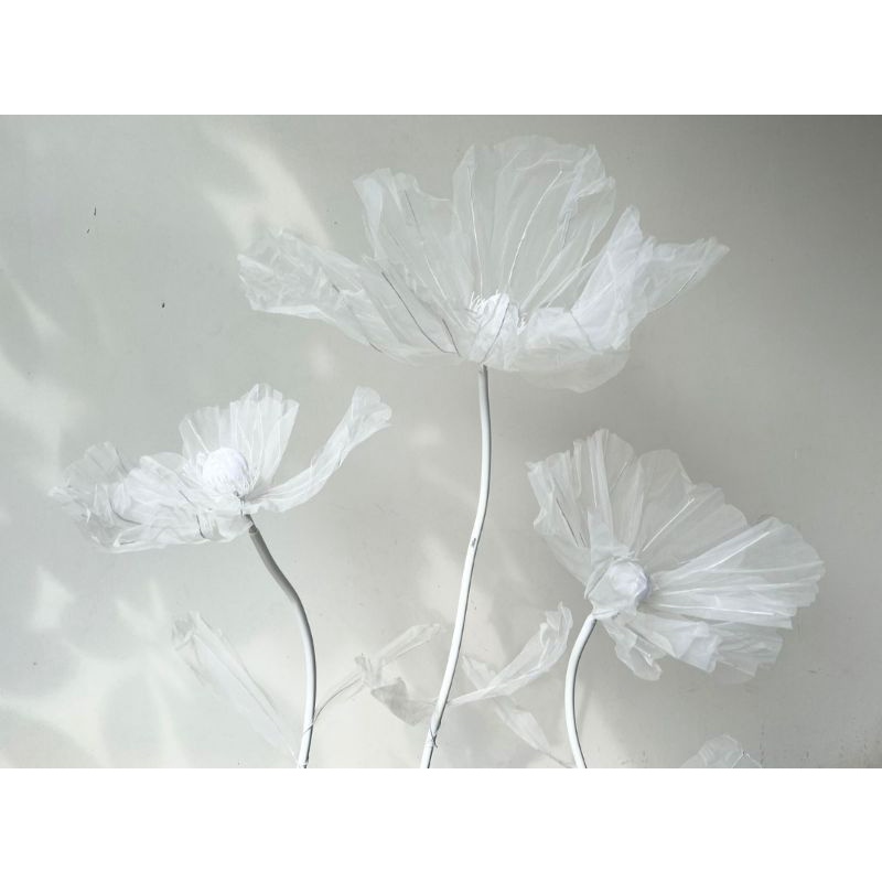 Jual 3 in 1 White Flower / Giant Flower / Bunga Besar Gigantik Putih ...