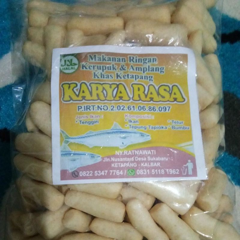 Jual amplang makanan ringan kerupuk ikan khas ketapang pontianak ...