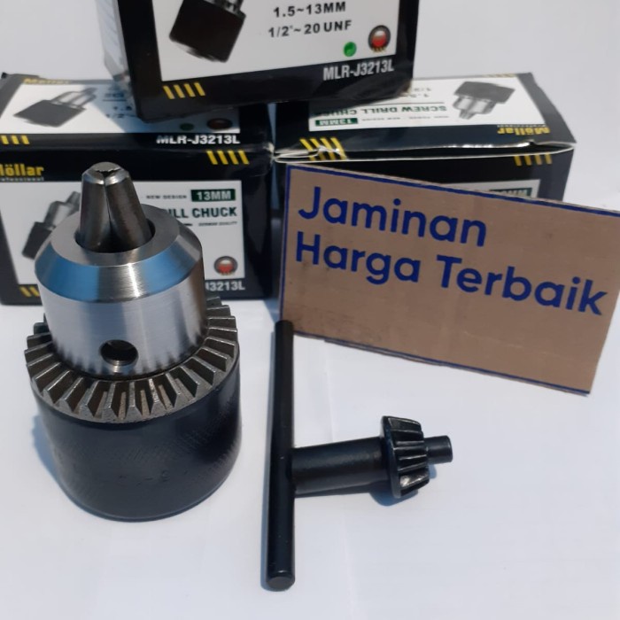 Jual Adapter Kepala Chuck Bor Mollar Drill Mata Bor Tangan Kepala 13 Mm ...