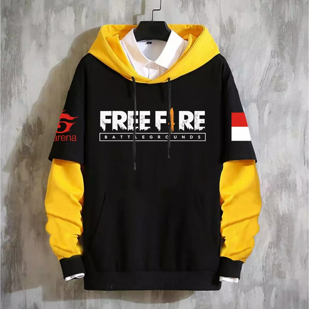 Jual Hoodie Pria Free Fire Kombinasi Jaket Hoodie Pria Fleece Hoodie ...