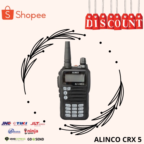 Jual walkie talkie jarak jauh HT Alinco DJ CRX 5 / Jual HT Alinco DJ-CRX5 Dual Band / HT Alinco ...