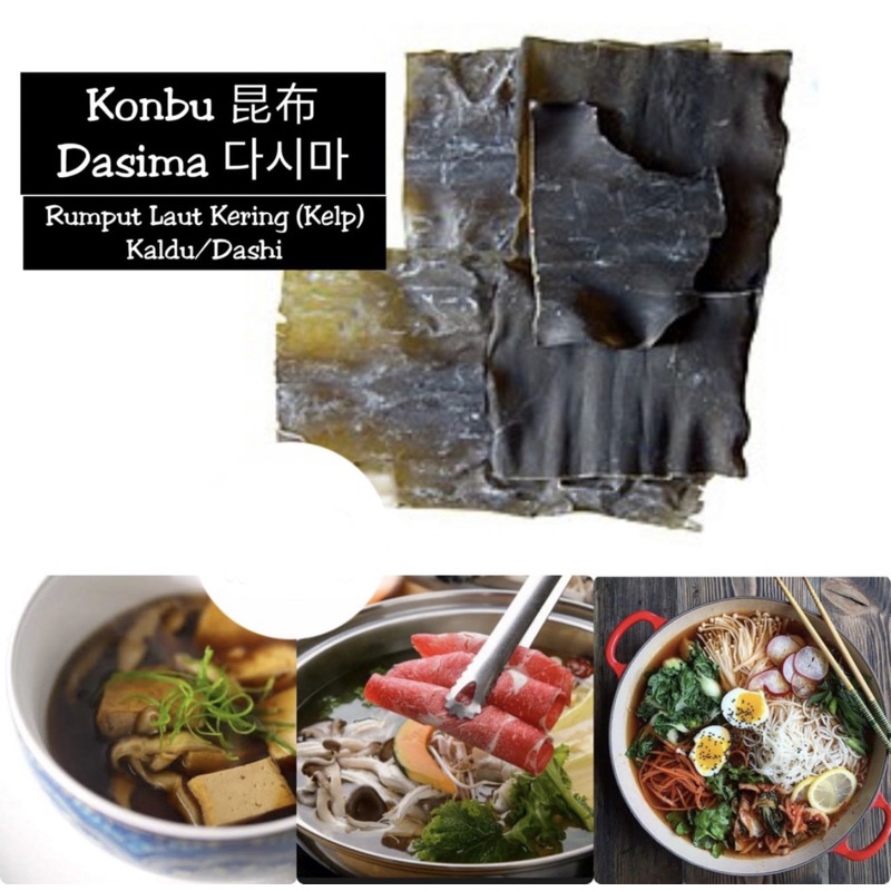 Jual Kombu Dashi / Konbu / Dashima / Haidai / Kaldu Rumput Laut Import Kelp Kuah Miso Ramen Udon ...