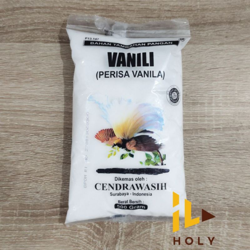 Jual Perisa Vanili Powder Cendrawasih KEMASAN ASLI (500gr) / Vanilli ...