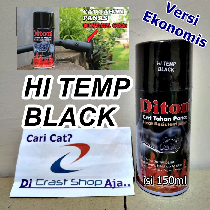 Jual Cat Pilox DITON Hitemp Knalpot Anti Panas Hi Temp Black 150cc 150 cc versi murah ekonomis ...