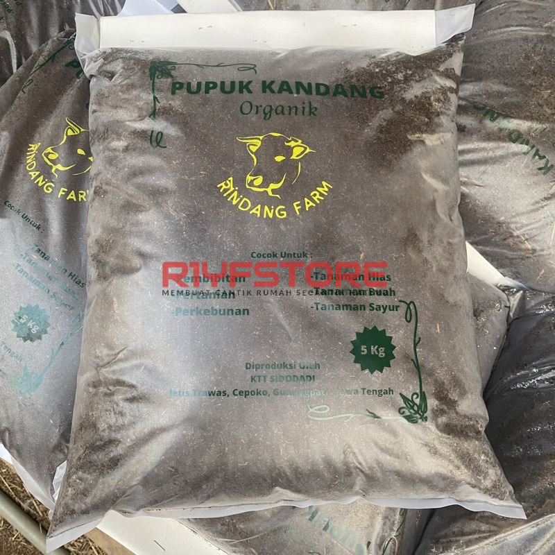 Jual PUPUK KANDANG Sapi Organik Fermentasi Halus RINDANG FARM | Shopee ...
