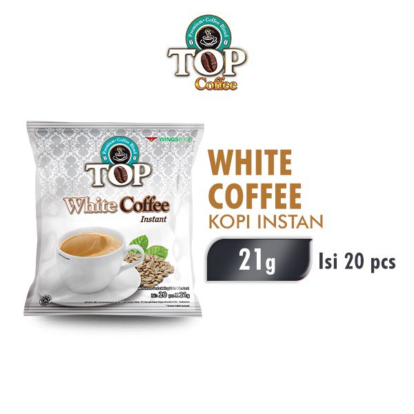 Jual Top Coffee Kopi Instan White Pack 21 gr isi 20 pcs | Shopee Indonesia