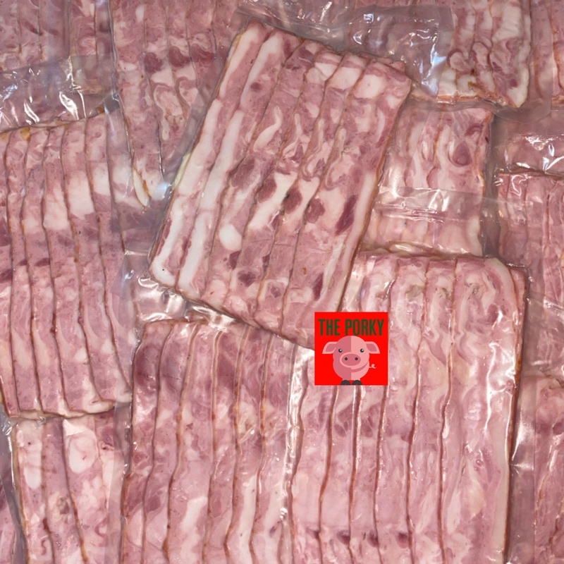 Jual PORK STREAKY BACON BALI NL @500GR | Shopee Indonesia