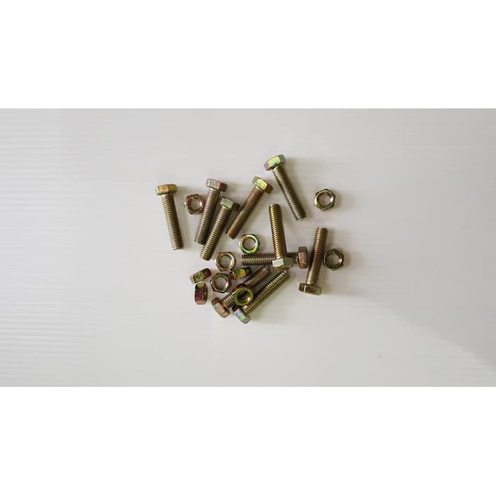 Jual Baut Mur Kuning - BMK M8 x 35 mm | Shopee Indonesia