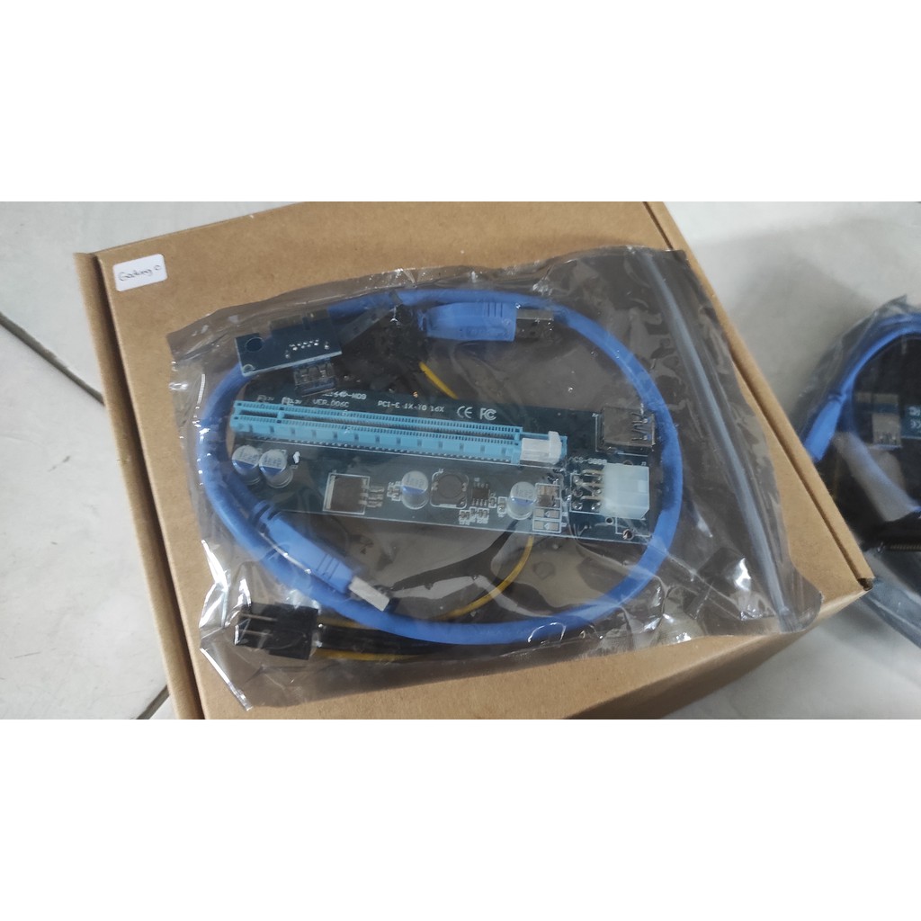 Jual Riser VGA Riser Type 6 Konektor VGA PCIE Riser 1x to 16x pci-e ...