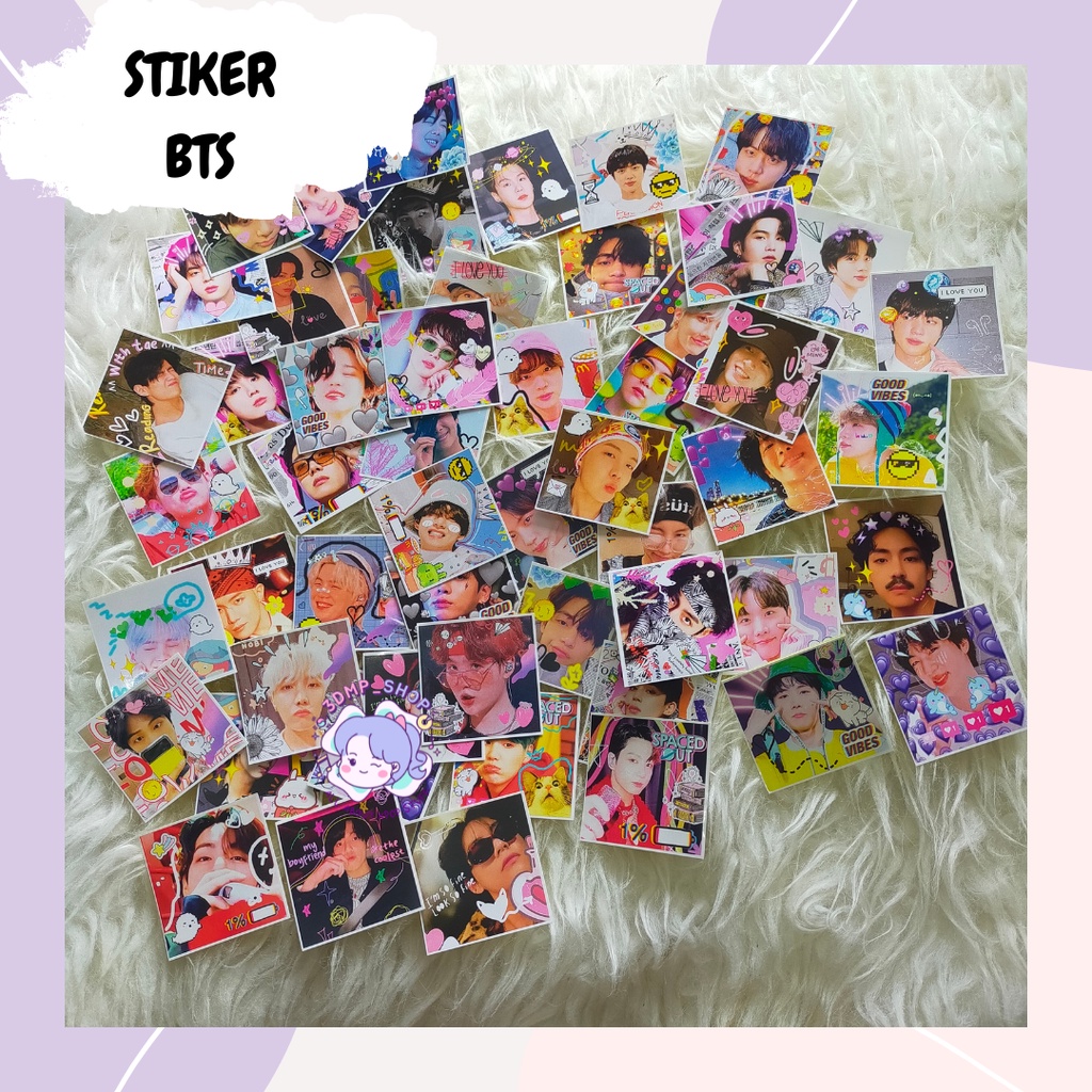Jual [54 pcs] stiker BTS fancy astetik aesthetic deco ala sellkor ...