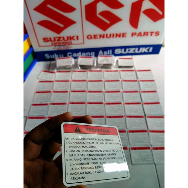 Jual stiker peringatan warning suzuki | Shopee Indonesia