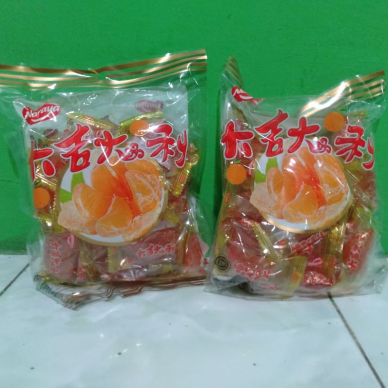 Jual permen lunak rasa jeruk jelly naraya halal | Shopee Indonesia