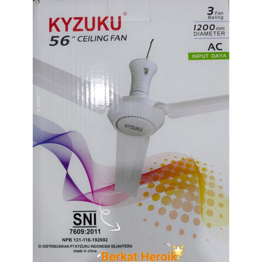 Jual Kyzuku Ceiling Fan Kipas Gantung Besar / Kipas Angin Gantung ...