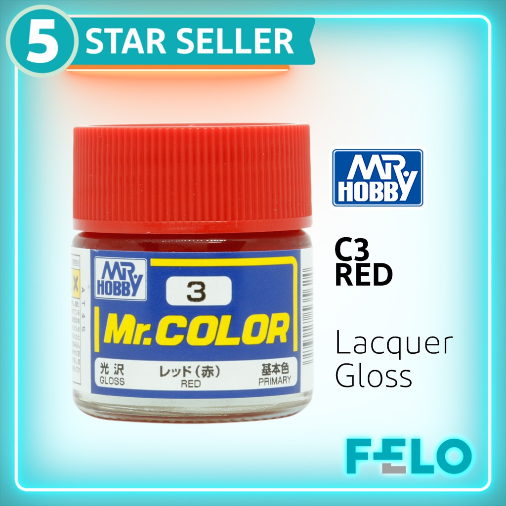 Jual CAT GUNDAM - MOKIT MR COLOR RED C 3 / MR HOBBY C3 | Shopee Indonesia