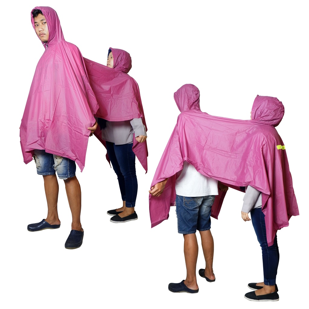 Jual Mantel Jas Hujan Ponco 2 Kepala 2IN1 Untuk Boncengan - Poncho 2 ...